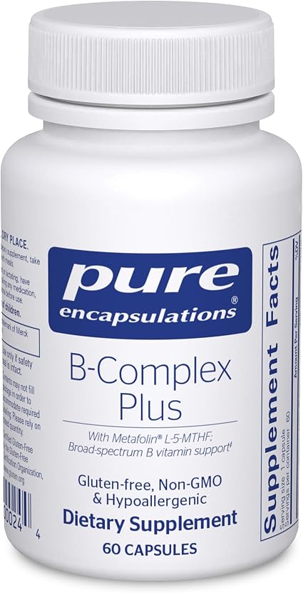 Amazon.com: Pure Encapsulations B-Complex Plus - B Vitamins Supplement ...
