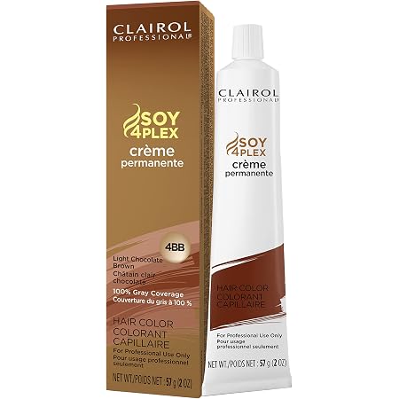 Amazon.com: Clairol Professional Crème Permanente 4BB Light Chocolate ...