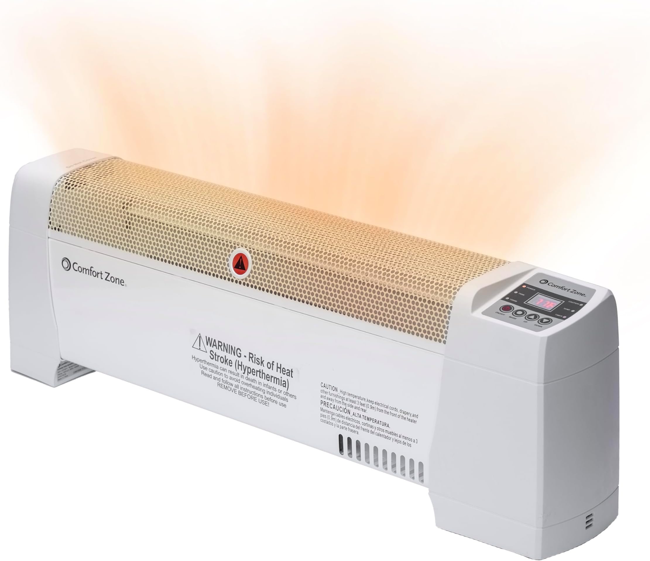 Amazon.com: Heat Wave 1,000 Watt Convector Baseboard Heater, Black ...