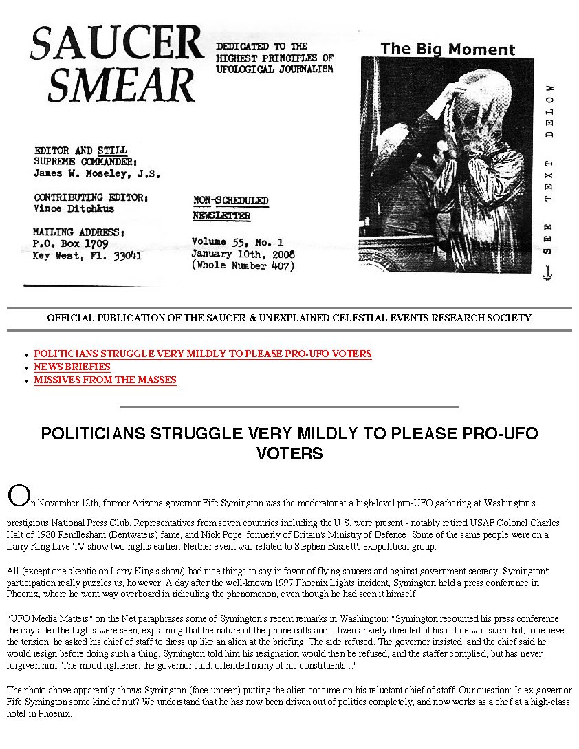 Saucer Smear Magazine - Kindle edition by James Moseley JS, James ...