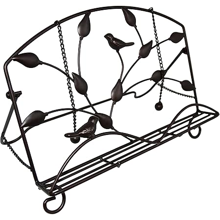 Amazon.com: Antique Metal Cookbook Stand Recipe Book Stand for Kitchen ...