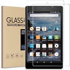 Amazon.com: All-New Fire HD 8 Screen Protector,Tempered Glass Screen ...