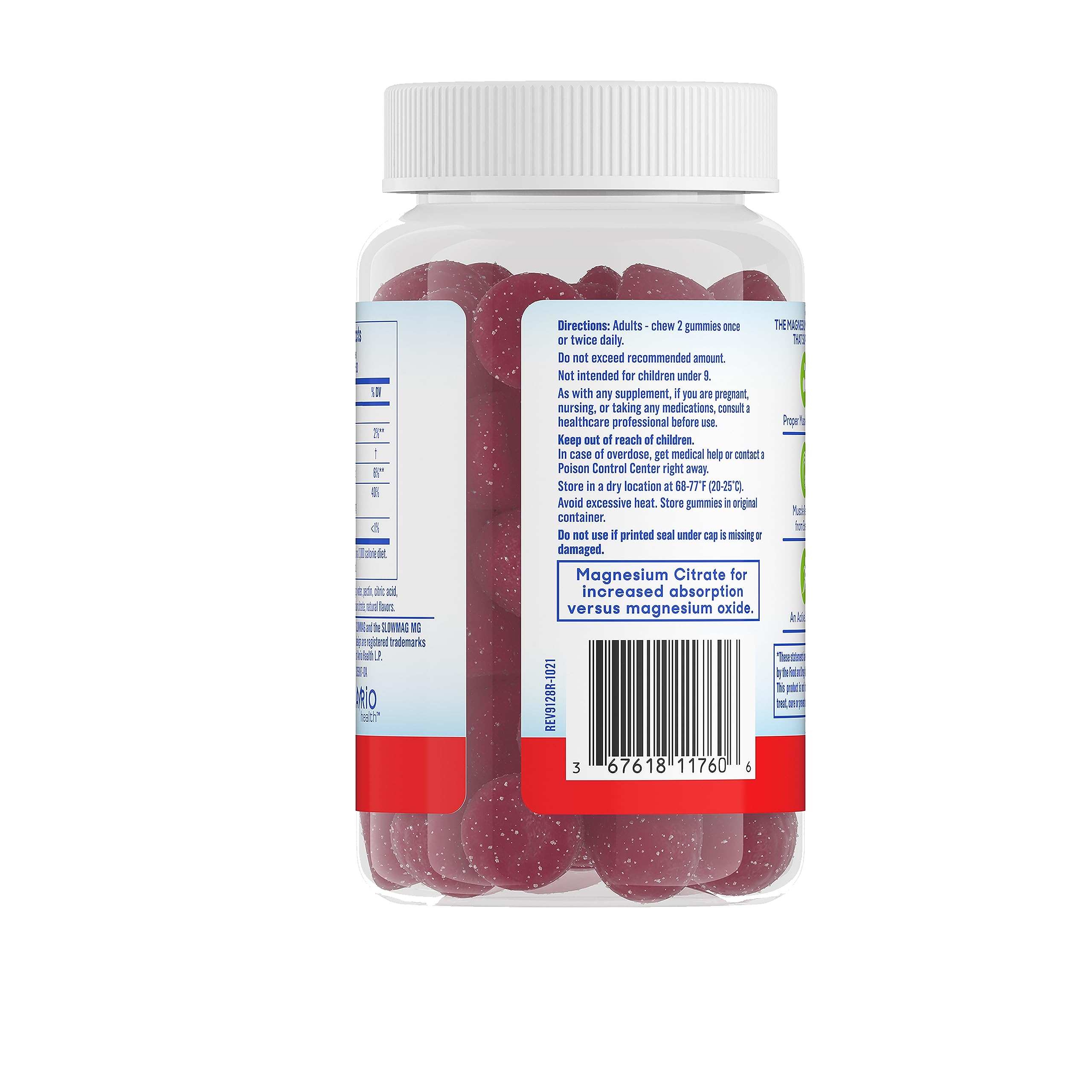 Snapklik.com : SlowMag Magnesium Citrate Gummies - Supports Muscle Health