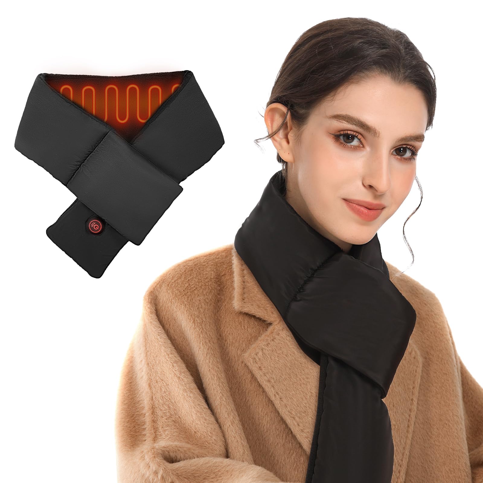 Heated Scarf for Women, Scarves for Women Winter Warm, Rechargeable ...