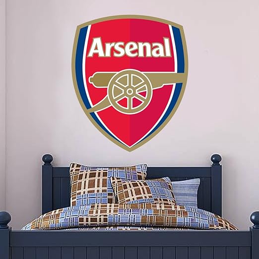 Beautiful Game Arsenal Football Club Official Crest Wall Sticker ...
