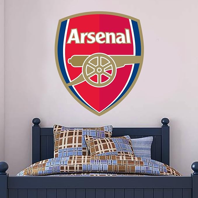 Beautiful Game Arsenal Football Club Official Crest Wall Sticker ...