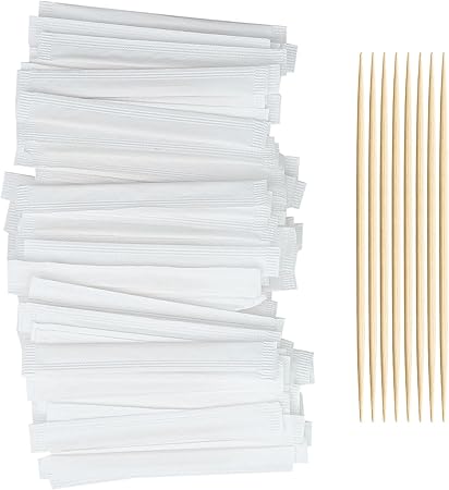 Amazon.com: HOPELF Bamboo Toothpicks by Individually Wrapped for ...