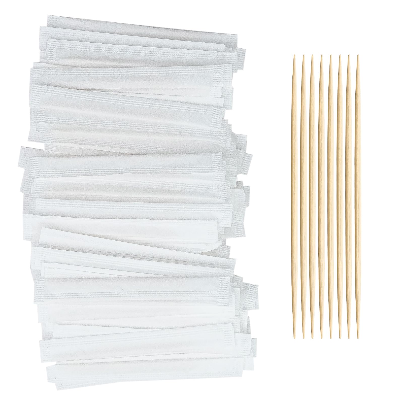 Snapklik.com : 500 Count Bamboo Toothpicks By Individually Wrapped For ...