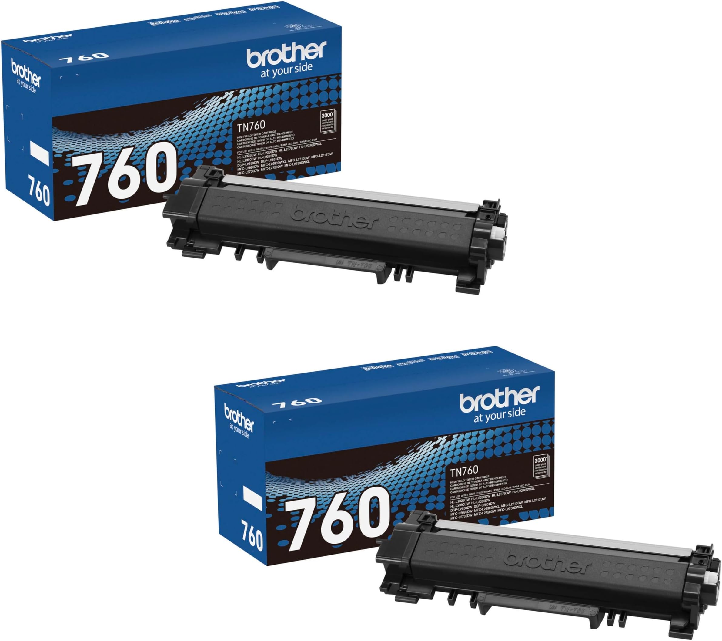 Amazon.com: Brother Genuine TN760 High Yield Black Toner Cartridge ...