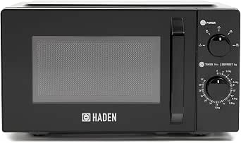 Haden 17L Black Microwave Oven - Silent End Signal, 700W Microwave with ...