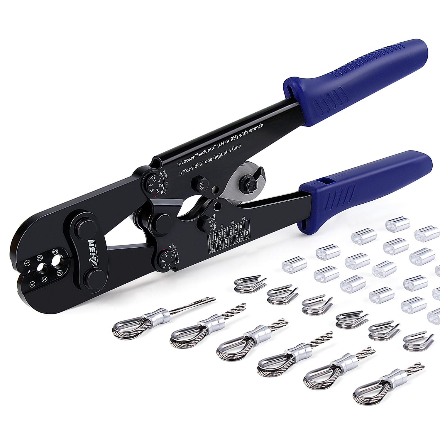 Zhushan Wire Rope Crimper Tool Kit - Wire Rope Crimper Cutter From1 ...