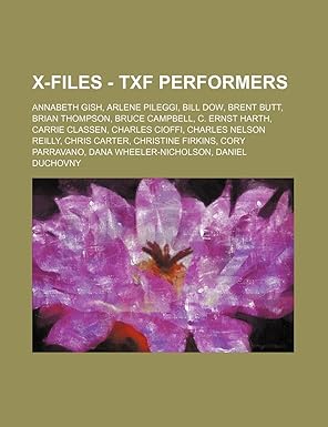 Amazon.co.jp: X-Files - Txf Performers: Annabeth Gish, Arlene Pileggi ...