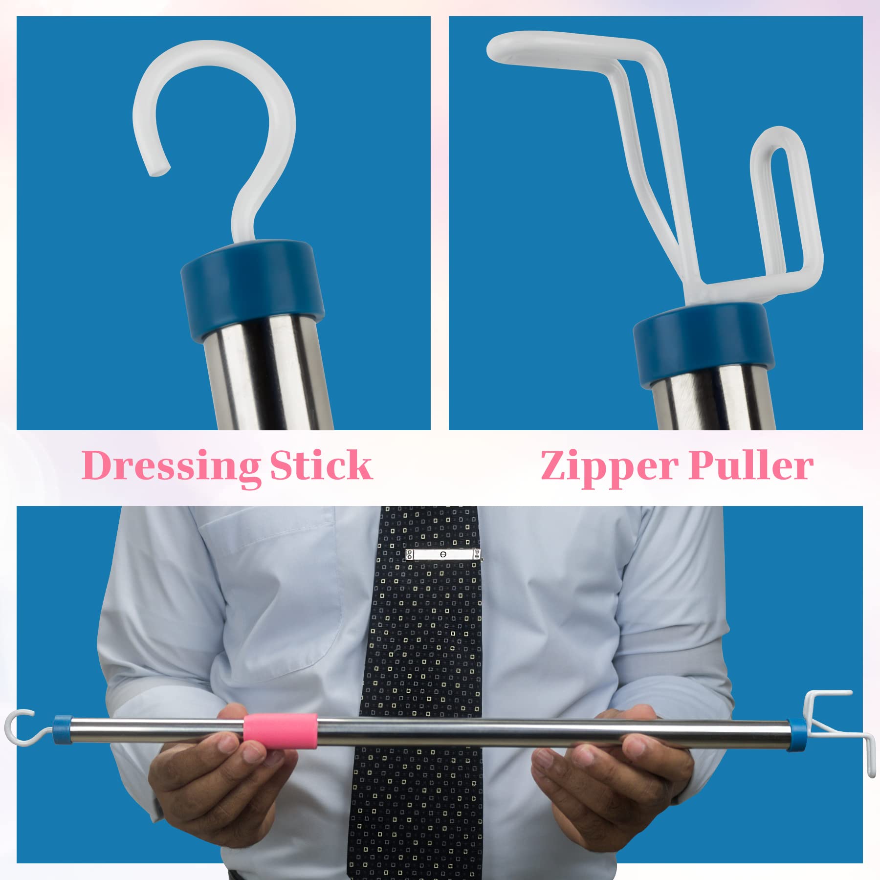 Snapklik.com : Dressing Stick Fully Adjustable For Long Lengths Up To ...