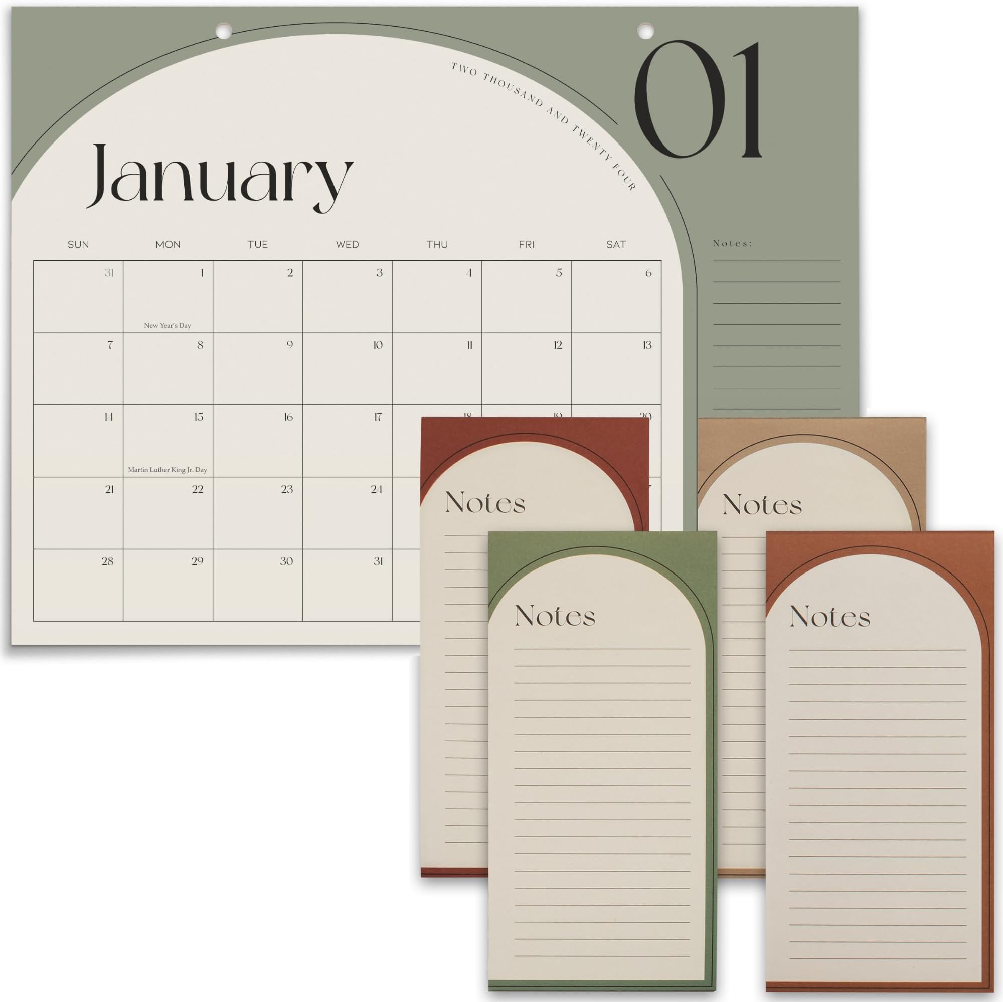 Amazon.com : Aesthetic 2024-2025 Desk Calendar and Beautiful Magnetic ...