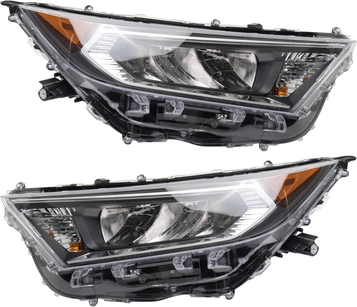 Amazon.com: Headlight Assembly Set Headlights Driver & Passenger Side ...