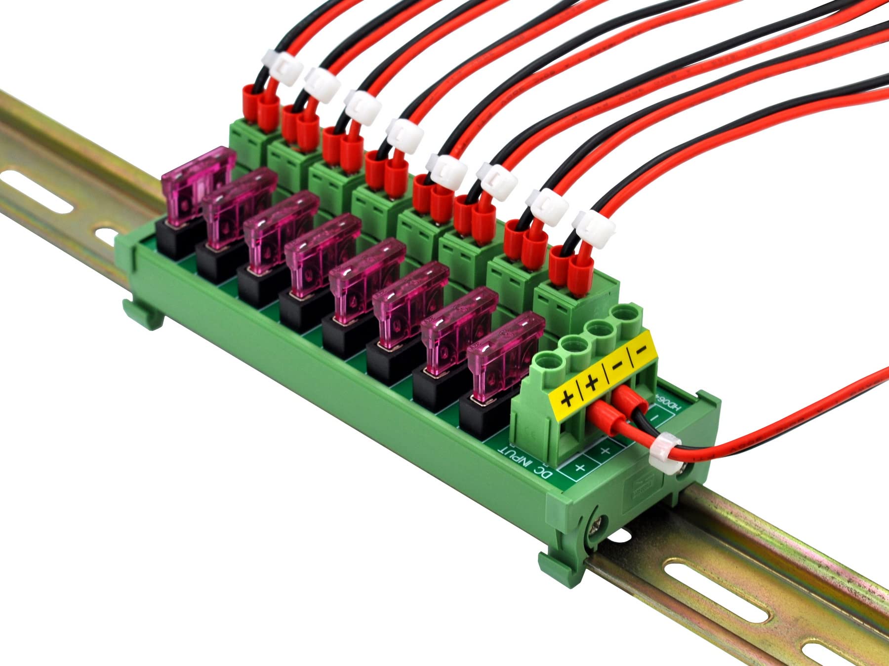 Snapklik.com : DIN Rail Mount DC 5-32V 8 Channel Pluggable Top Wiring ...