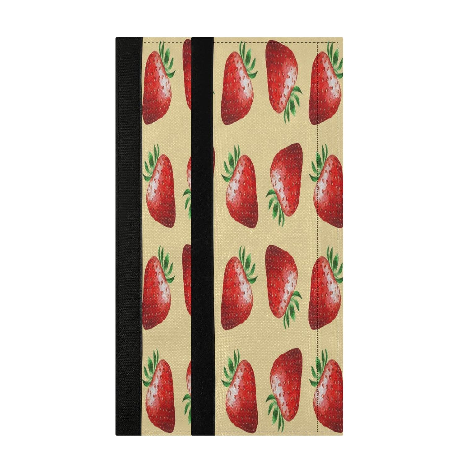 Red Ripe Strawberries Refrigerator Door Handle Covers Set of 2 Yellow ...