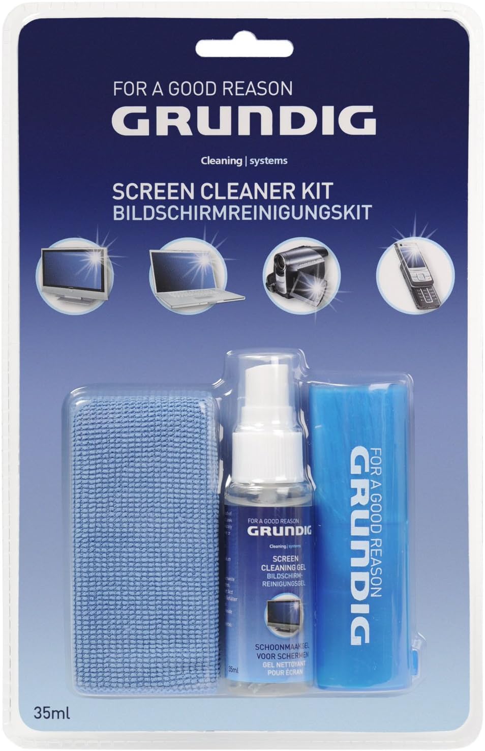 Grundig Antystatic Screen Cleaner Kit for LCD TV/Plasma/Glass/Laptop ...