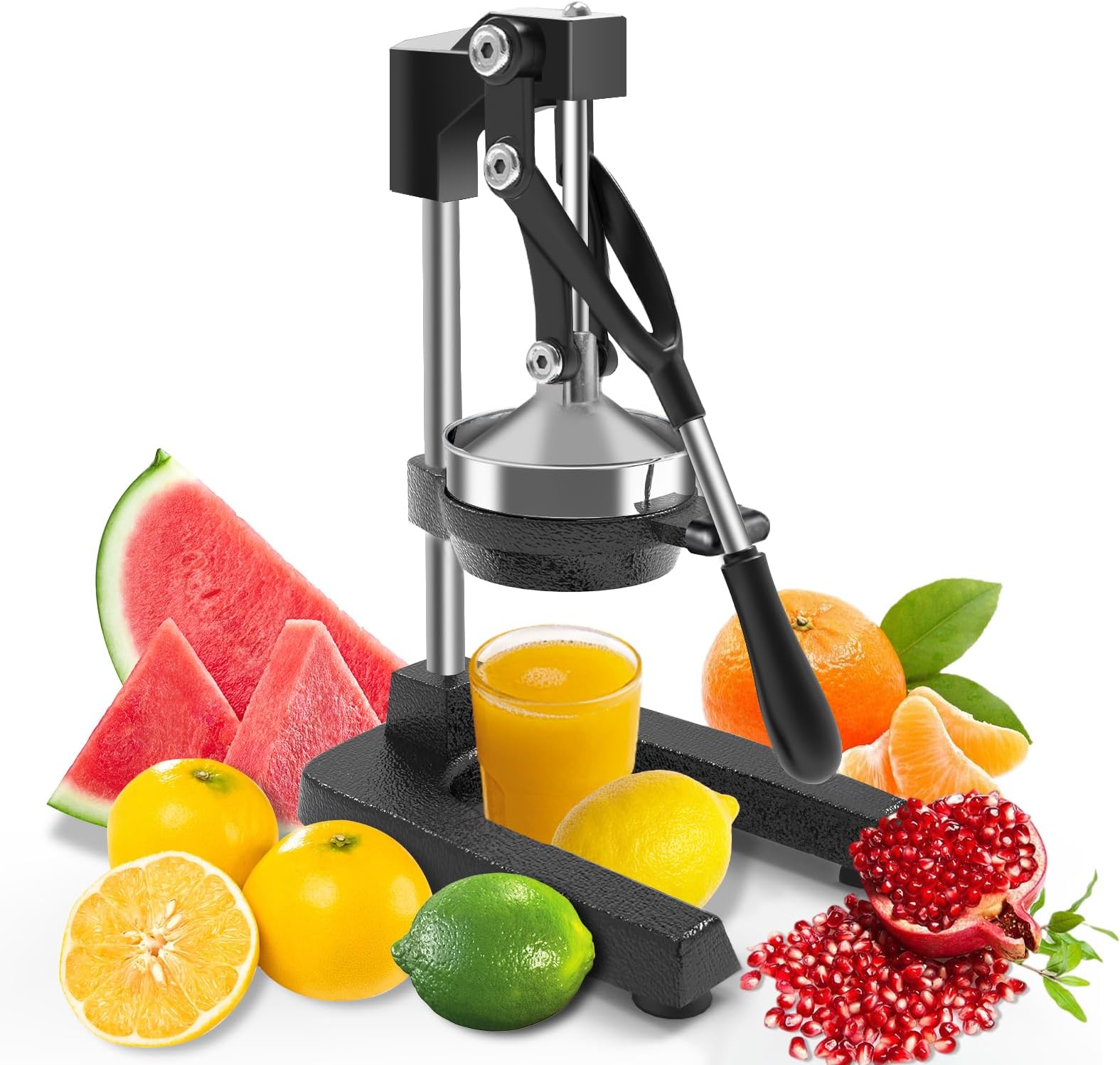 Amazon.com: Zulay Kitchen Cast-Iron Orange Juice Squeezer - Heavy-Duty ...