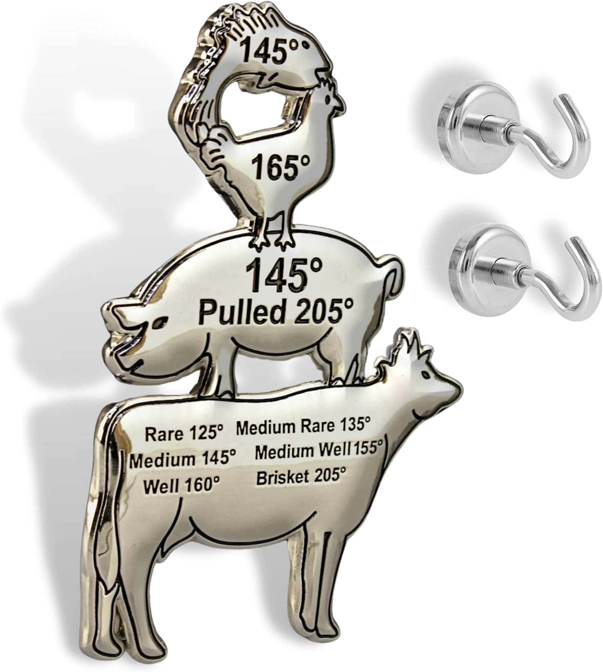 Amazon.com: Meat Temperature Magnet - Beef, Pork, Fish, Poultry - Rare ...