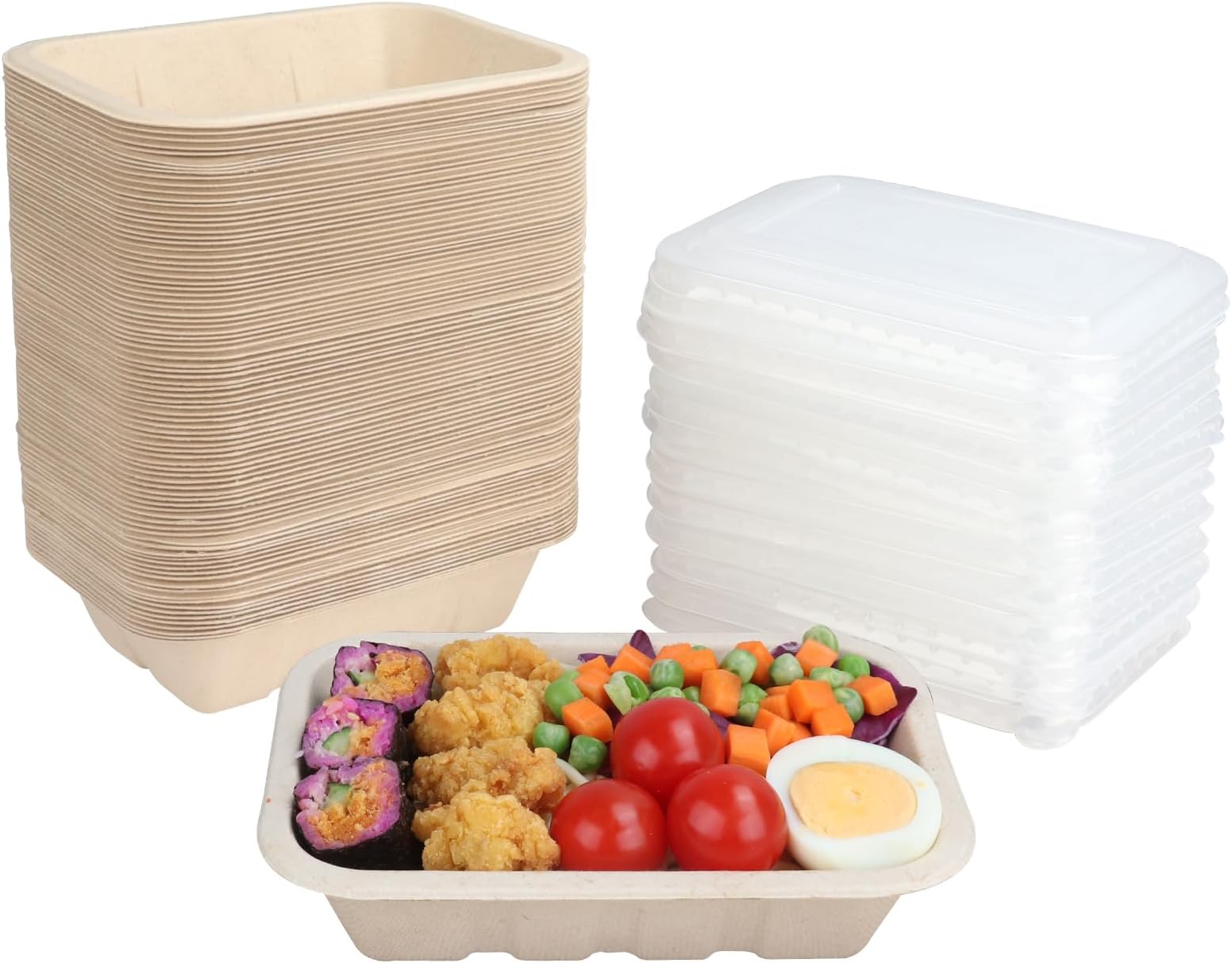 Amazon.com: DTESL 50PCS Halloween Foil Containers with Lid, Halloween ...