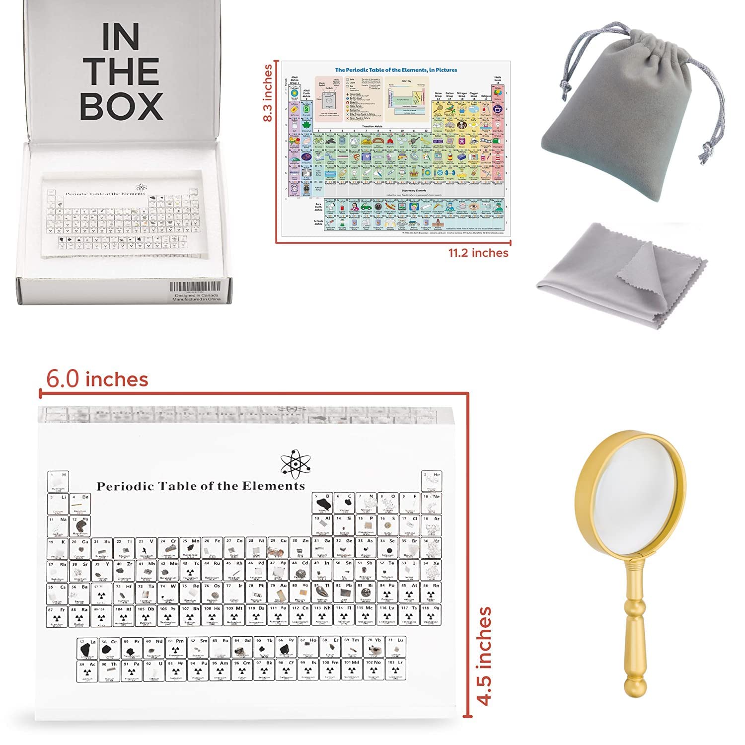 Live Periodic Table of Elements! Acrylic Fluorescent Periodic Table ...