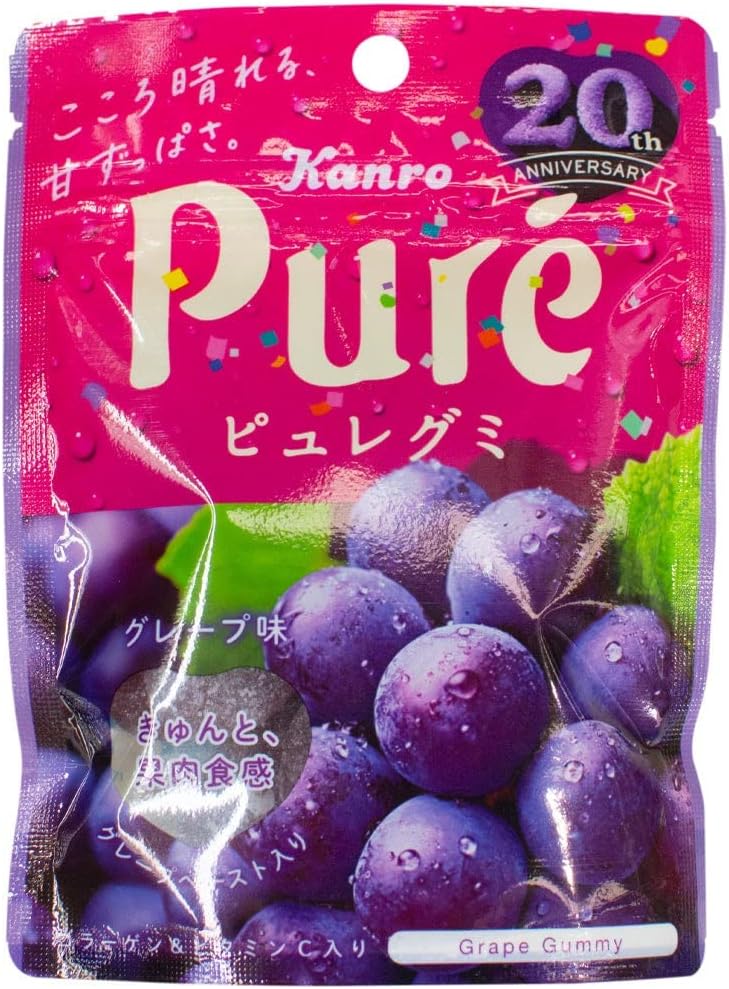 Kanro Pure Gummy Series (Grape, Pack of 6) : Amazon.co.uk: Grocery