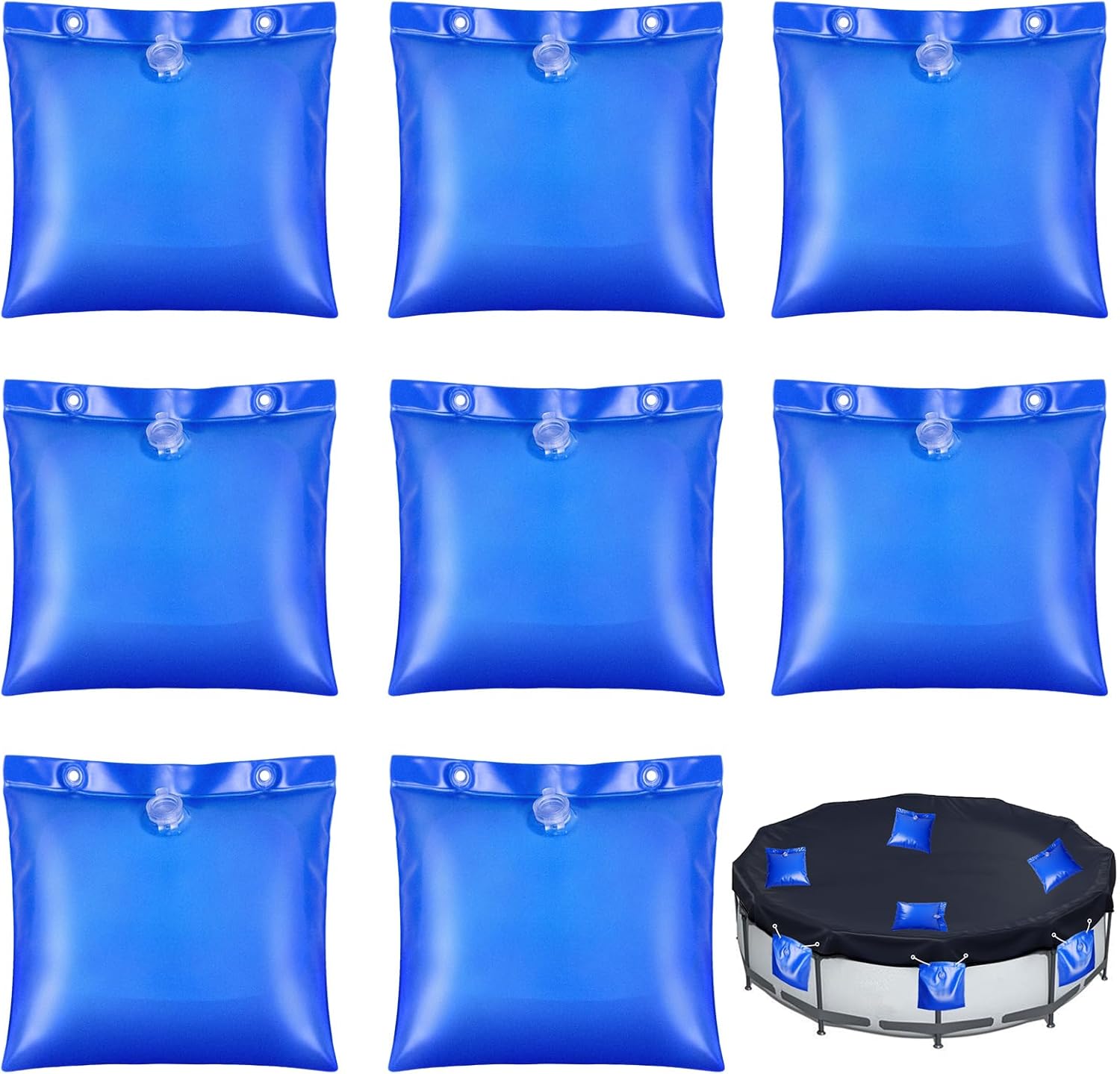 Amazon.com : Riare 8 Pack Swimming Pool Cover Hanging Bags- Thicker 0 ...