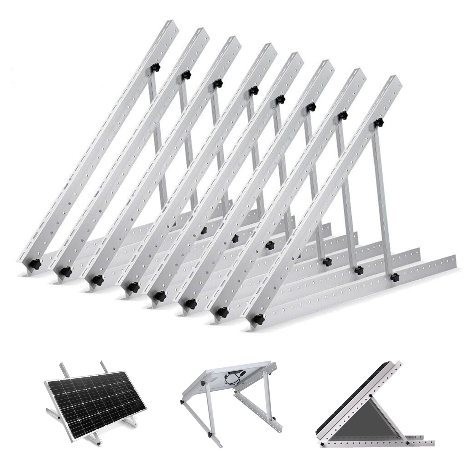 Amazon.com: Solar Panel Mount Brackets, 45'' Solar Panel Stand 4Pack, 0 ...