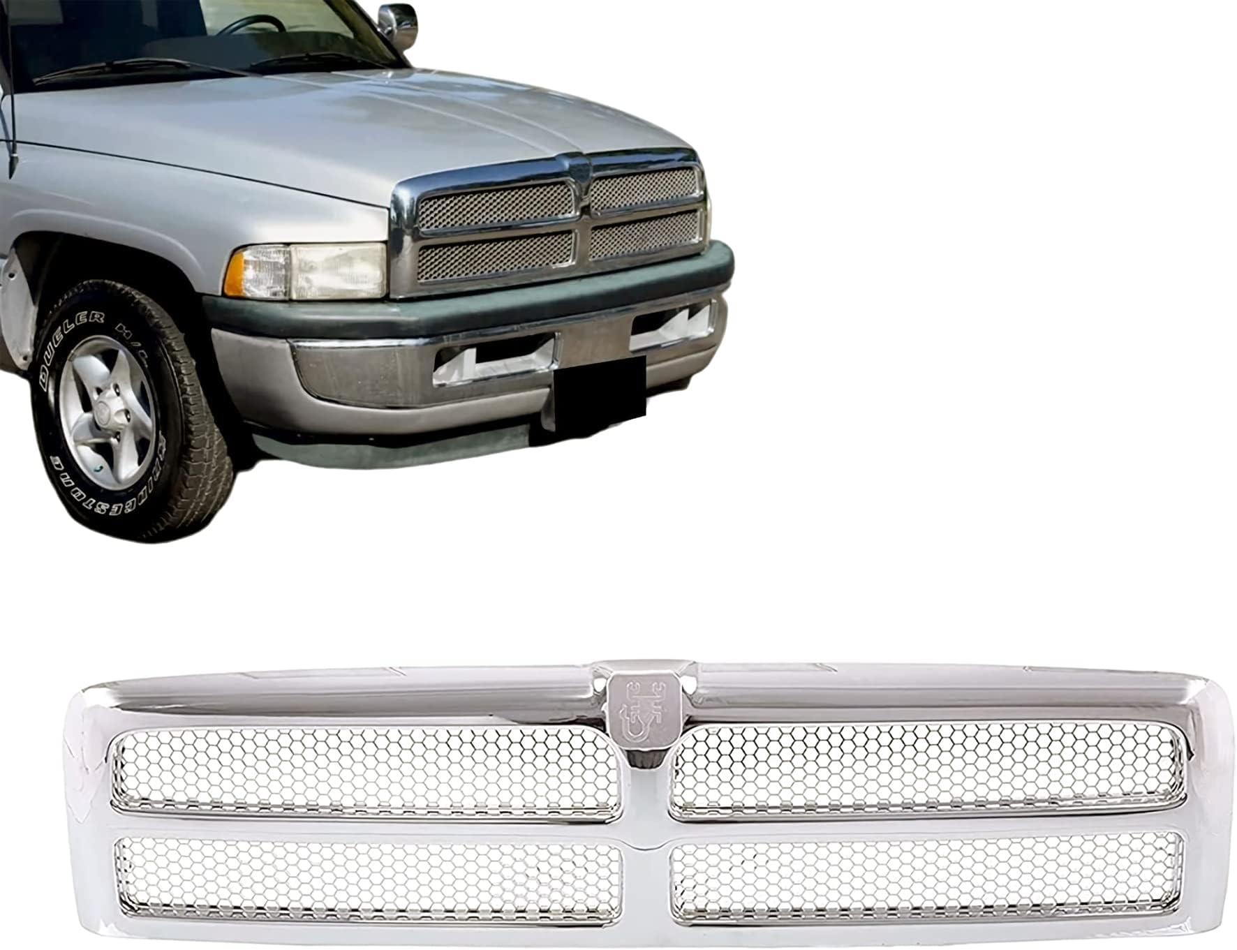 Amazon.com: EzMech Front All Chrome Grille Assembly Compatible With ...