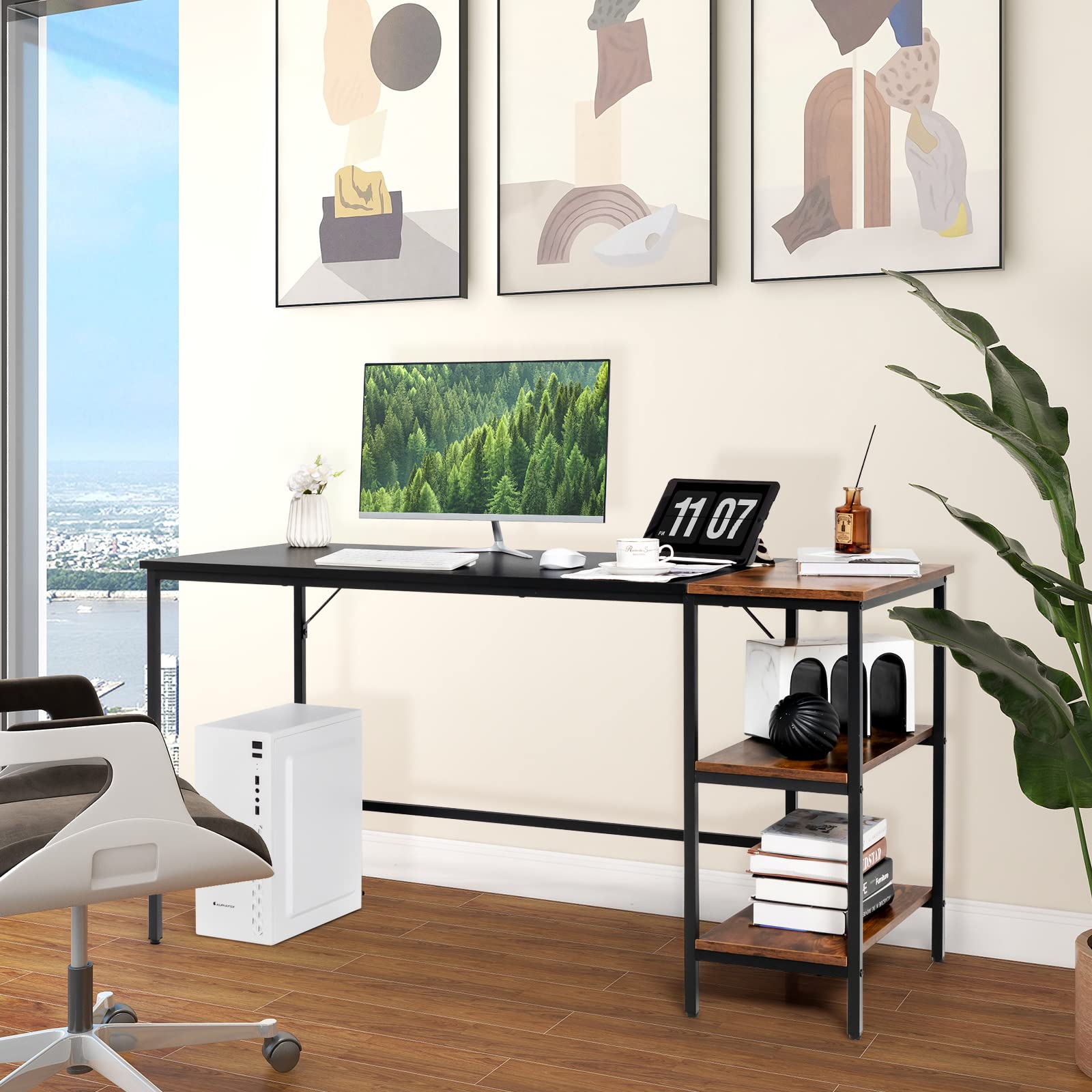Level 2 Computer Desk Workstation AFC Dual Tier Height Adjustable