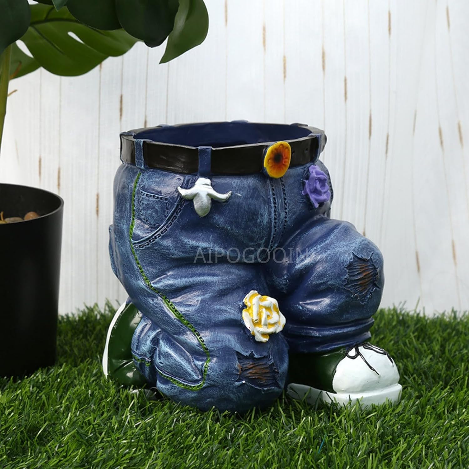 Amazon.com: Cute Planter for Indoor Outdoor Plants, Funny Flower Pot ...