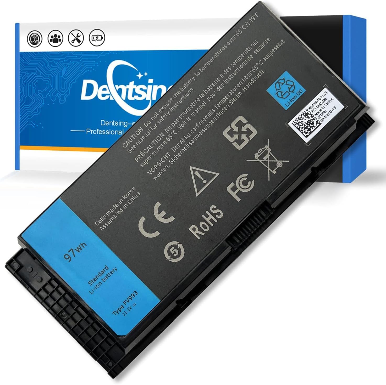 Amazon.com: Hubei FV993 PG6RC R7PND T3NT1 N71FM Laptop Battery ...