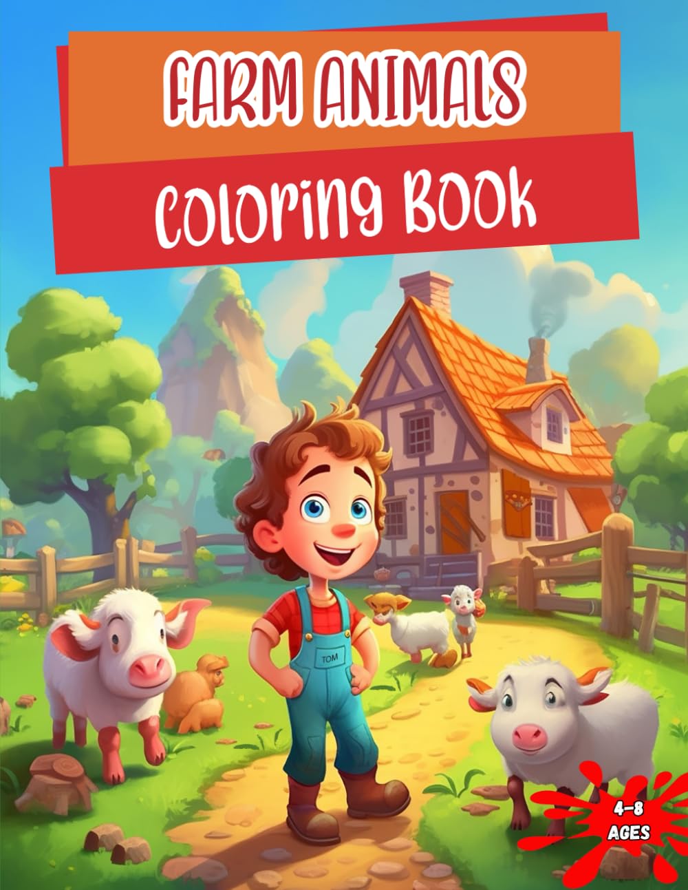 Farm Animals Coloring Book: The Farm in Your Hands: Explore and Color ...