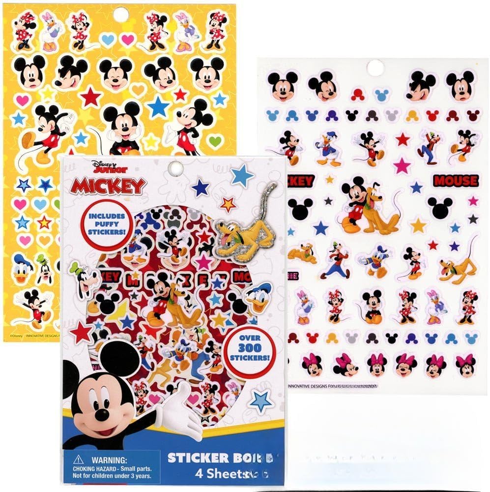 Amazon.com: Disney Junior Mickey Mouse Sticker Book - 4 Sheets ...