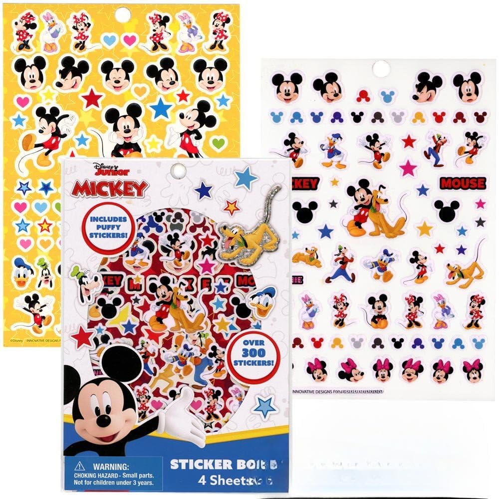 Amazon.com: Disney Junior Mickey Mouse Sticker Book - 4 Sheets ...