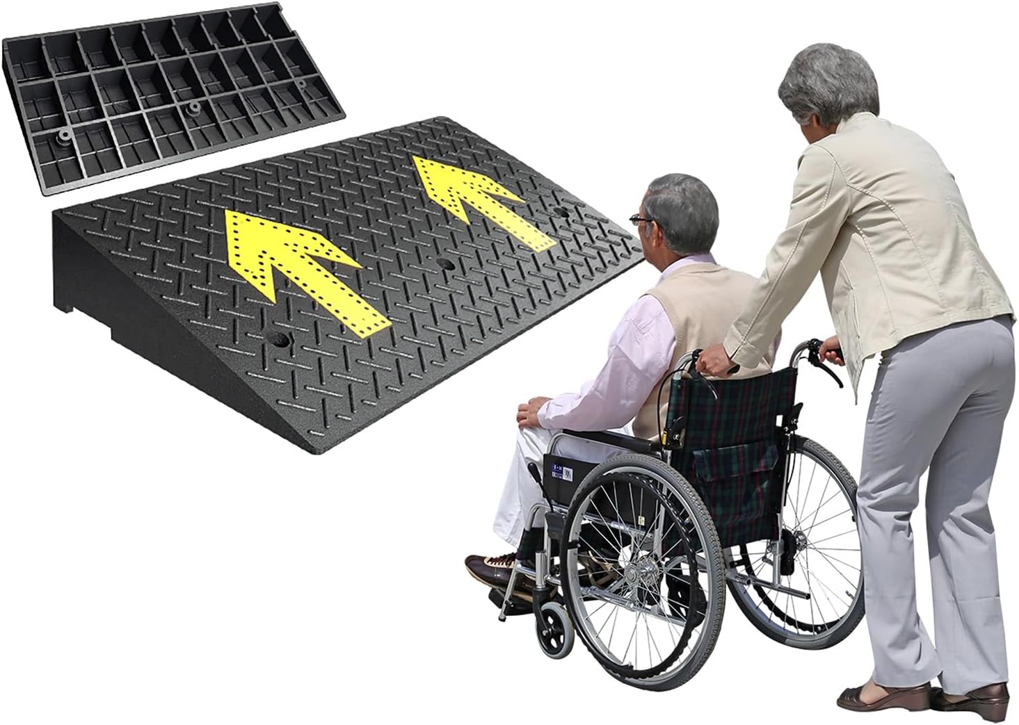 Amazon.com: Rubber Driveway Ramp Car Safety Ramps Rubber Heavy Duty ...