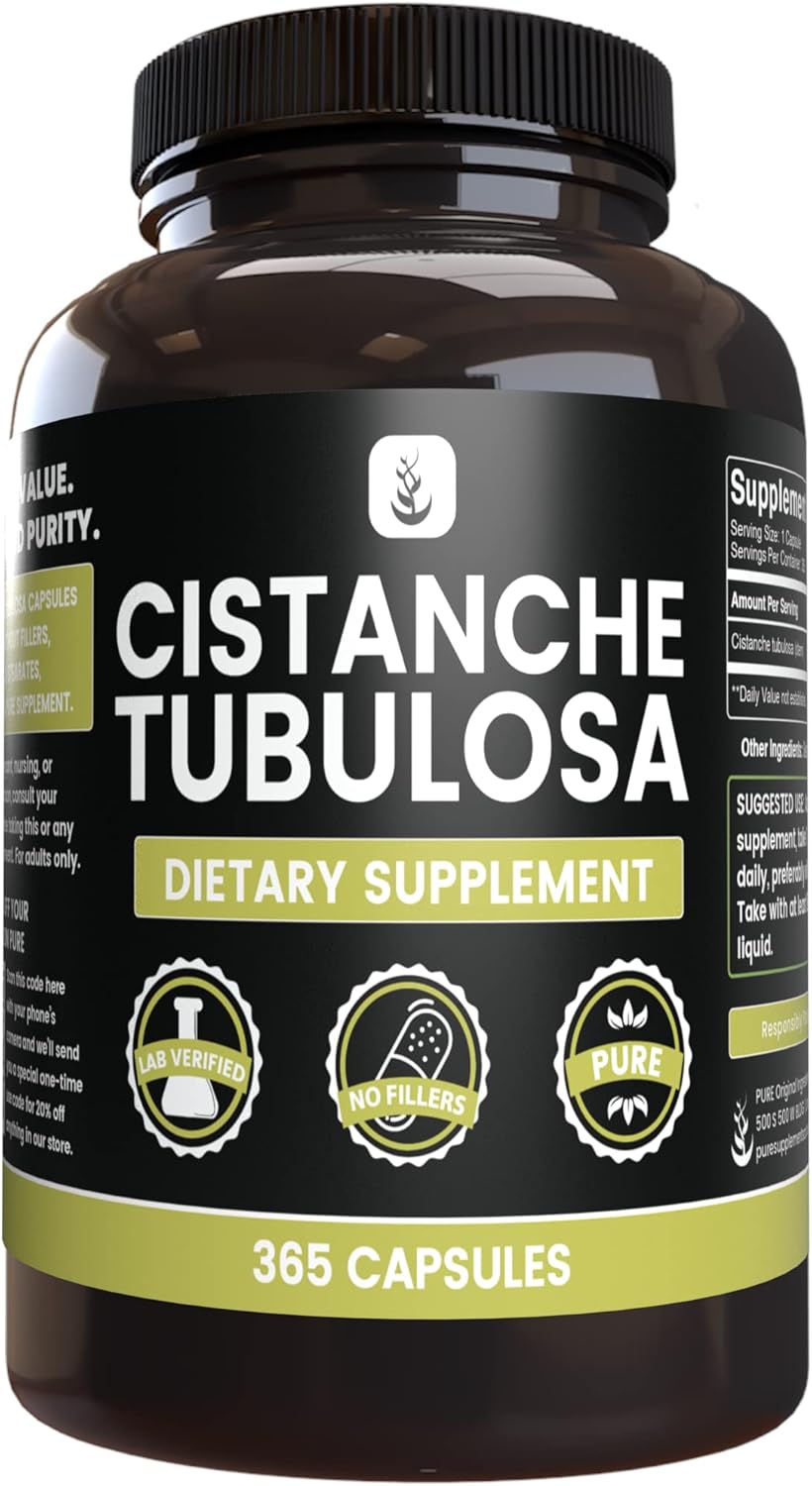 Amazon.com: Pure Original Ingredients Cistanche Tubulosa (365 Capsules ...