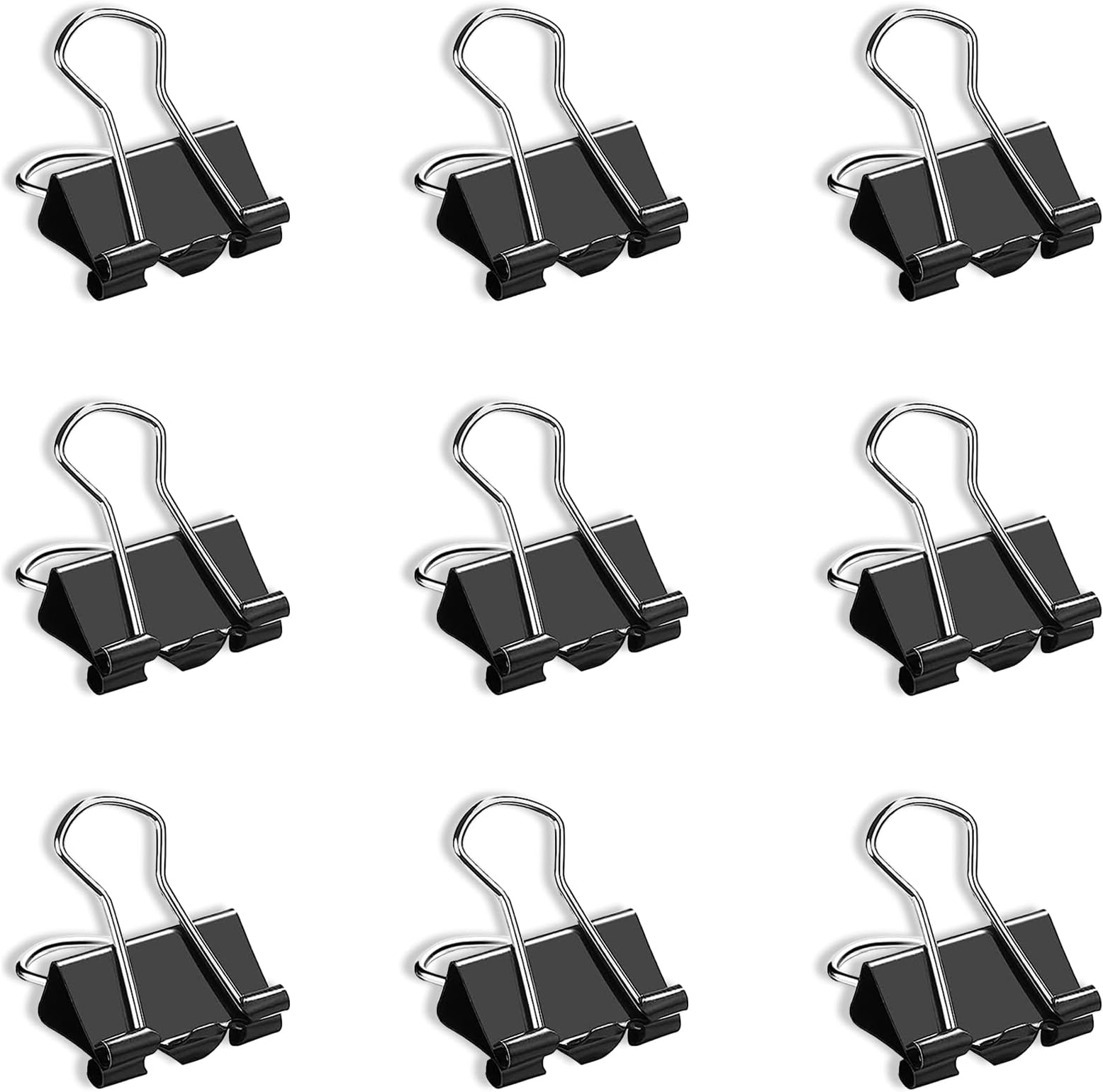 DANRONG 130 PCS Small Binder Clips, 3/4 inch, Paper Clamps, Binderclips ...