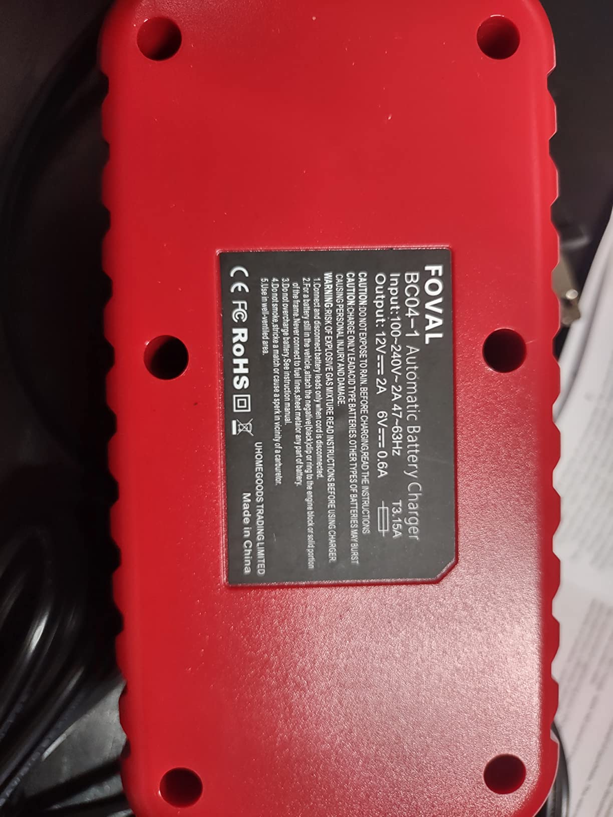 $9/mo - Finance [2-Pack] FOVAL 2-Amp Car Battery Charger, 6V and 12V ...
