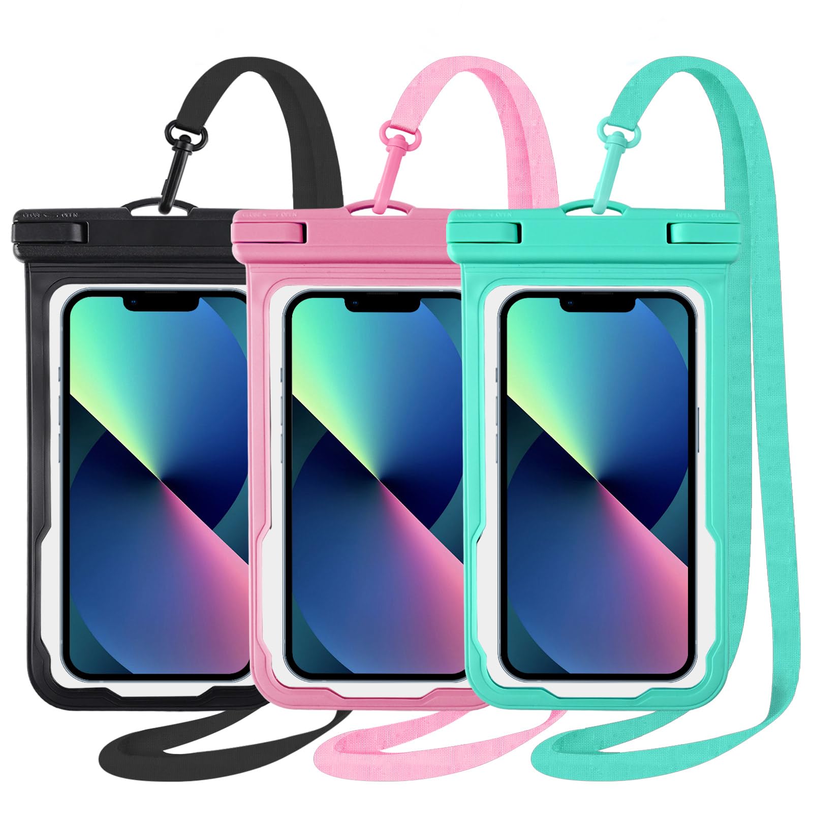 Waterproof Phone Pouch, 2 Pack Water Proof Phone Pouch Case for iPhone ...
