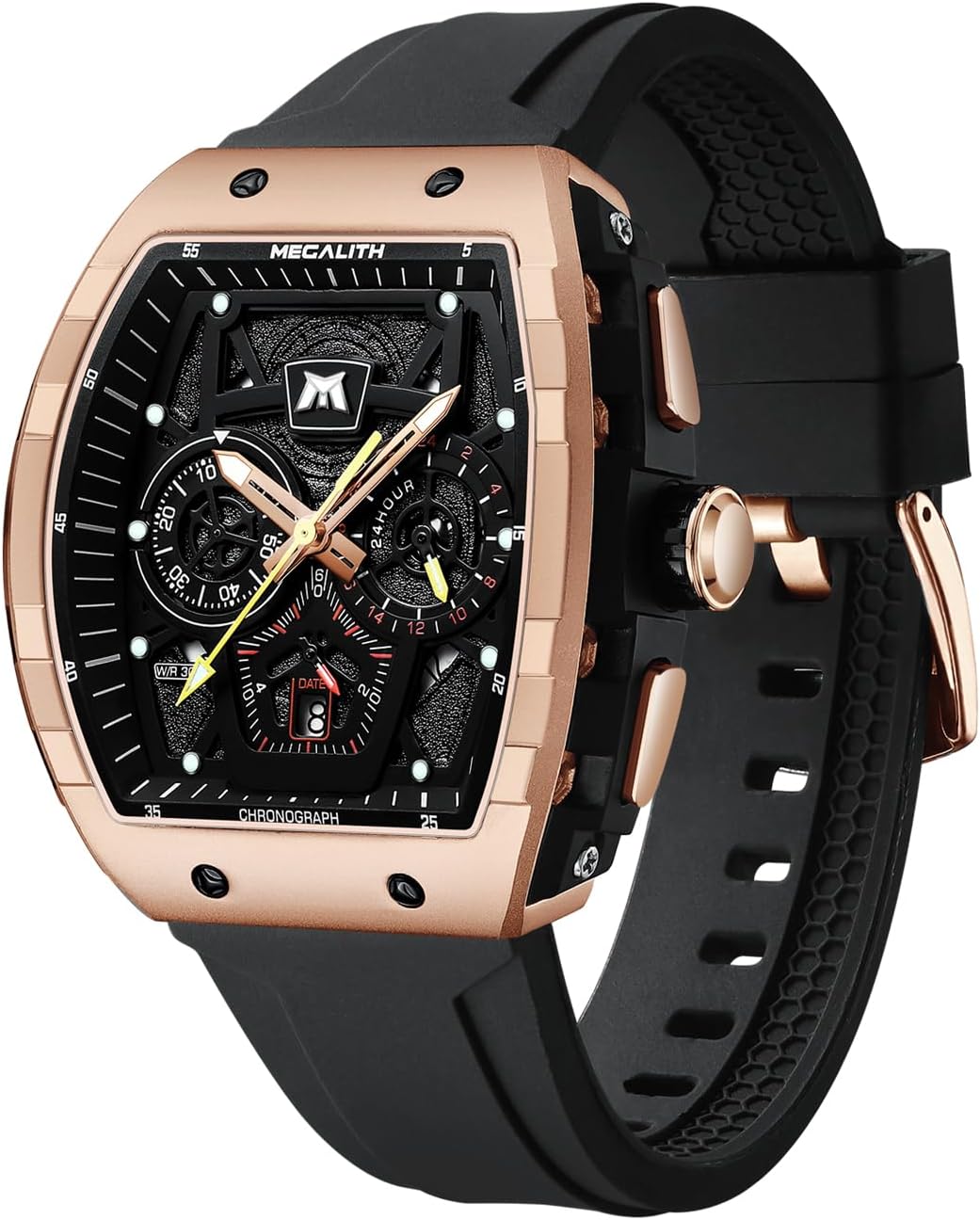 MEGALITH Mens Watches Sports Chronograph Waterproof Wrist Watch Men ...