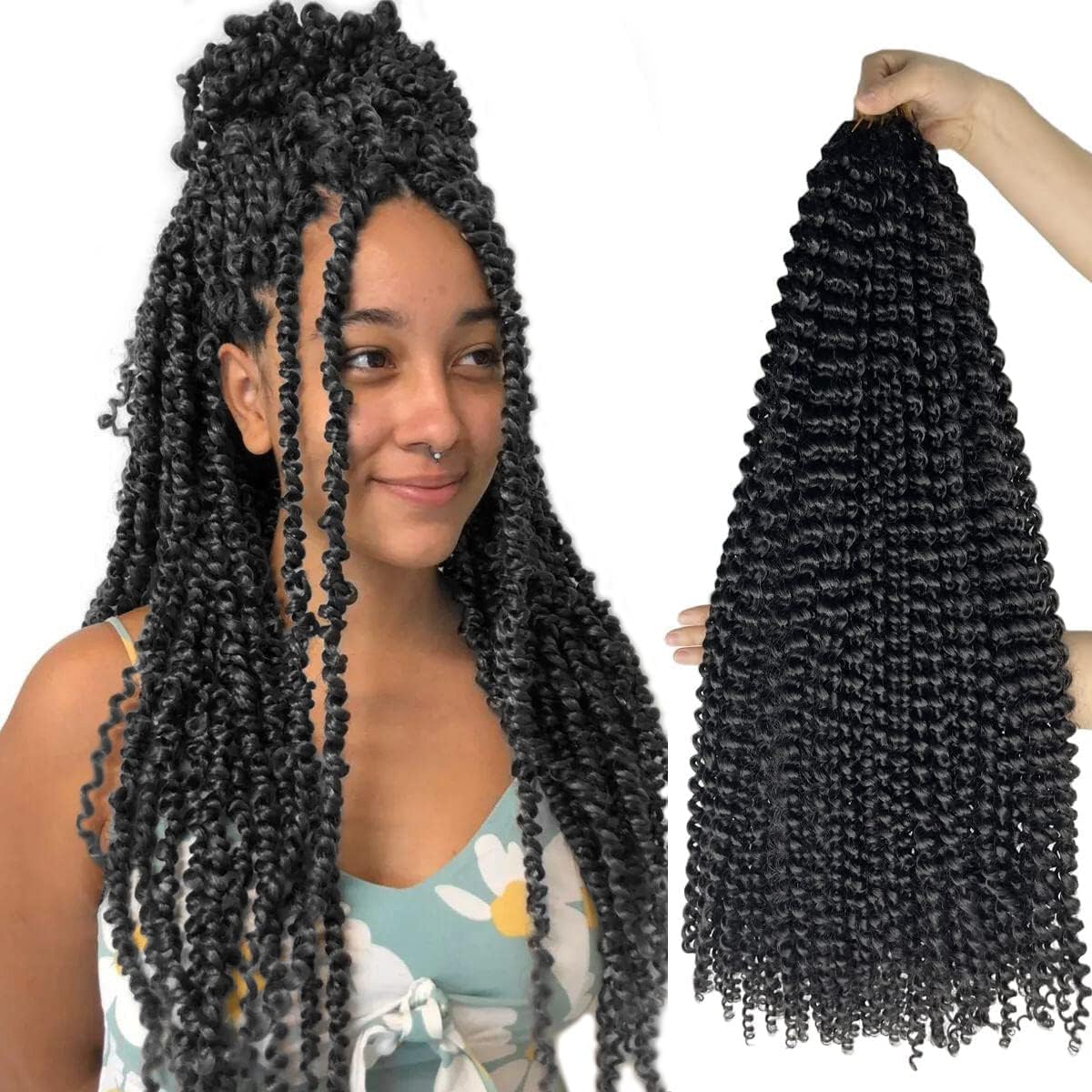 Amazon.com : Blue Passion Twist Hair 1 Pack 18 Inch Blue Water Wave ...