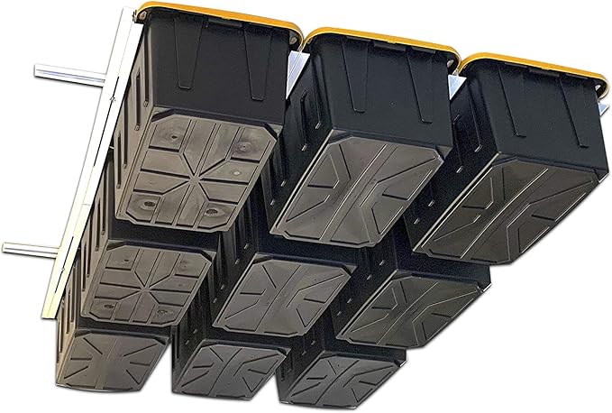 Amazon.com: E-Z Garage Storage Tote Slide Overhead Garage Storage Rack ...