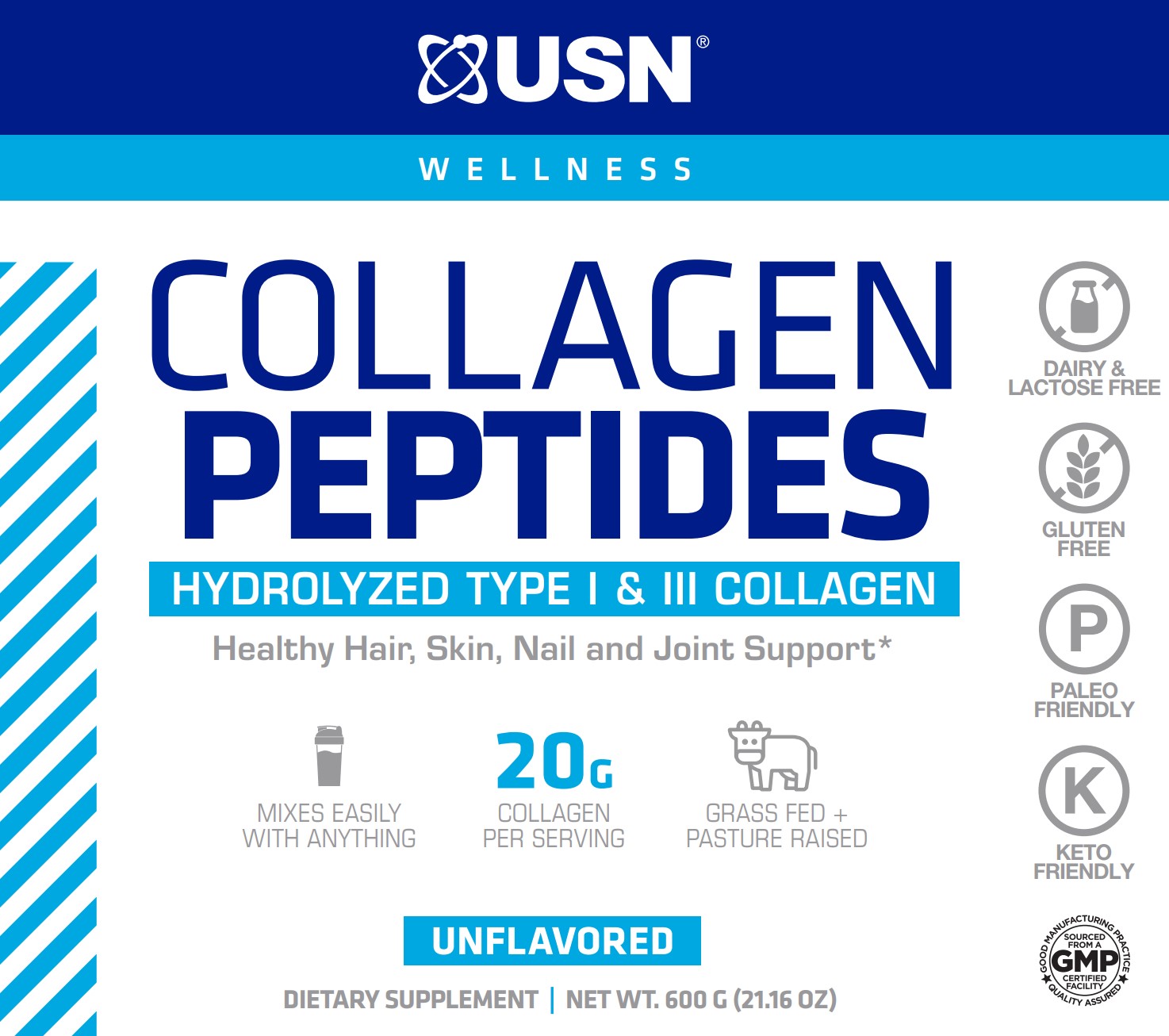 Watch USN - Grassfed Collagen Peptides Type I and III on Amazon Live