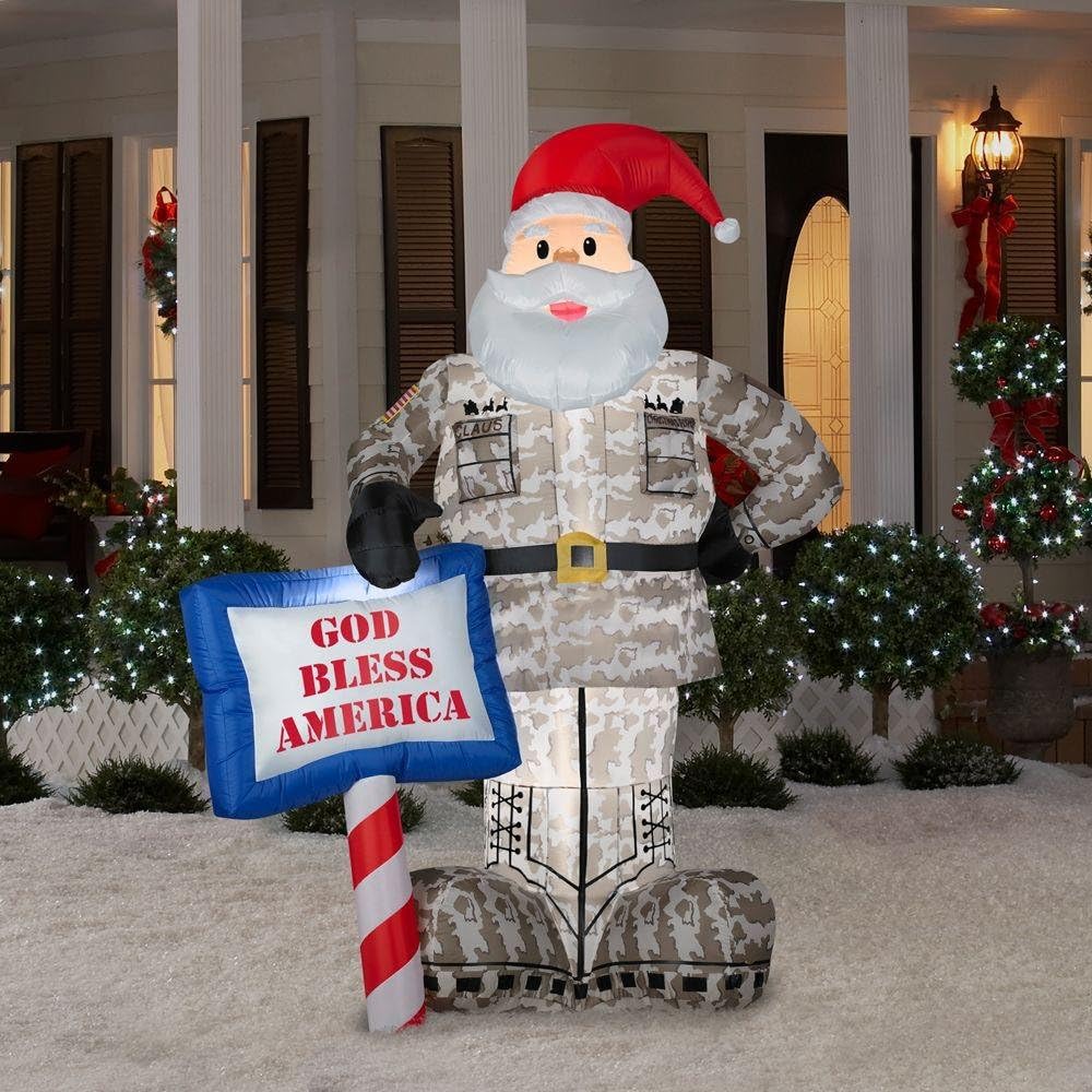 Amazon.com: CHRISTMAS DECORATION LAWN YARD INFLATABLE AIRBLOWN MILITARY ...