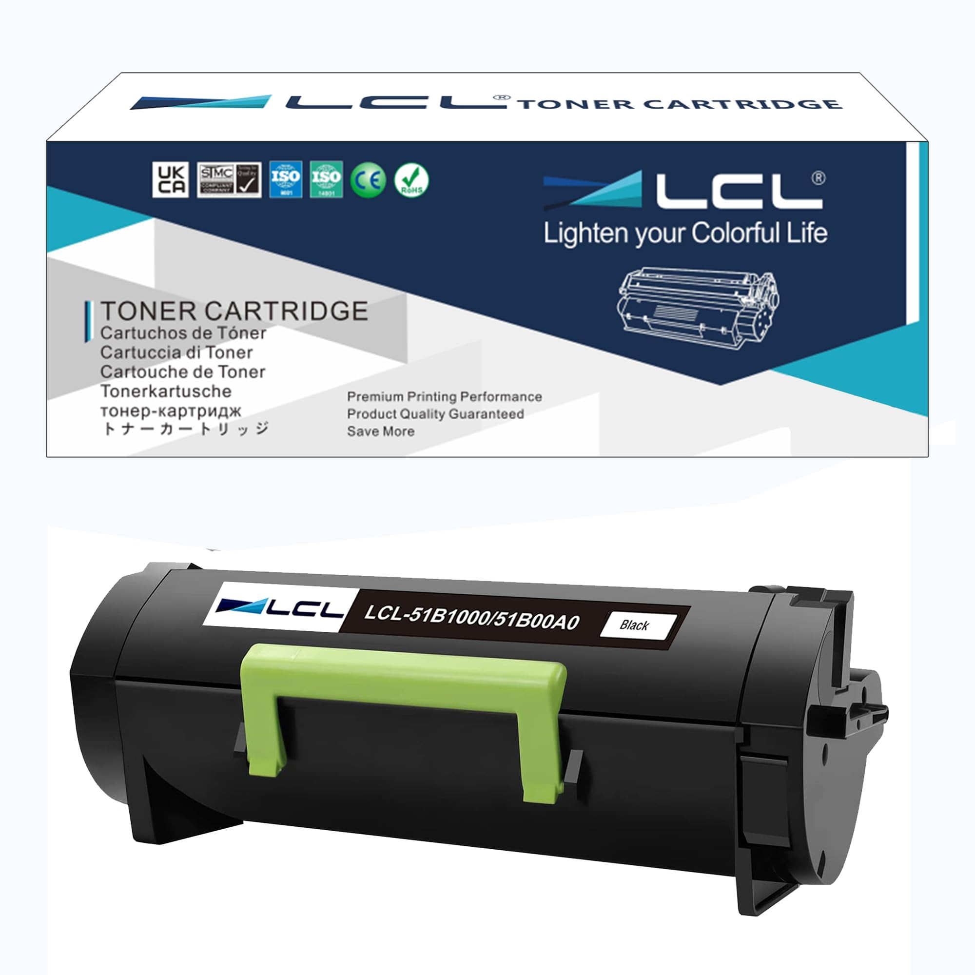 Amazon.com: Be Green Ink Compatible Replacement Black Toner Cartridge ...