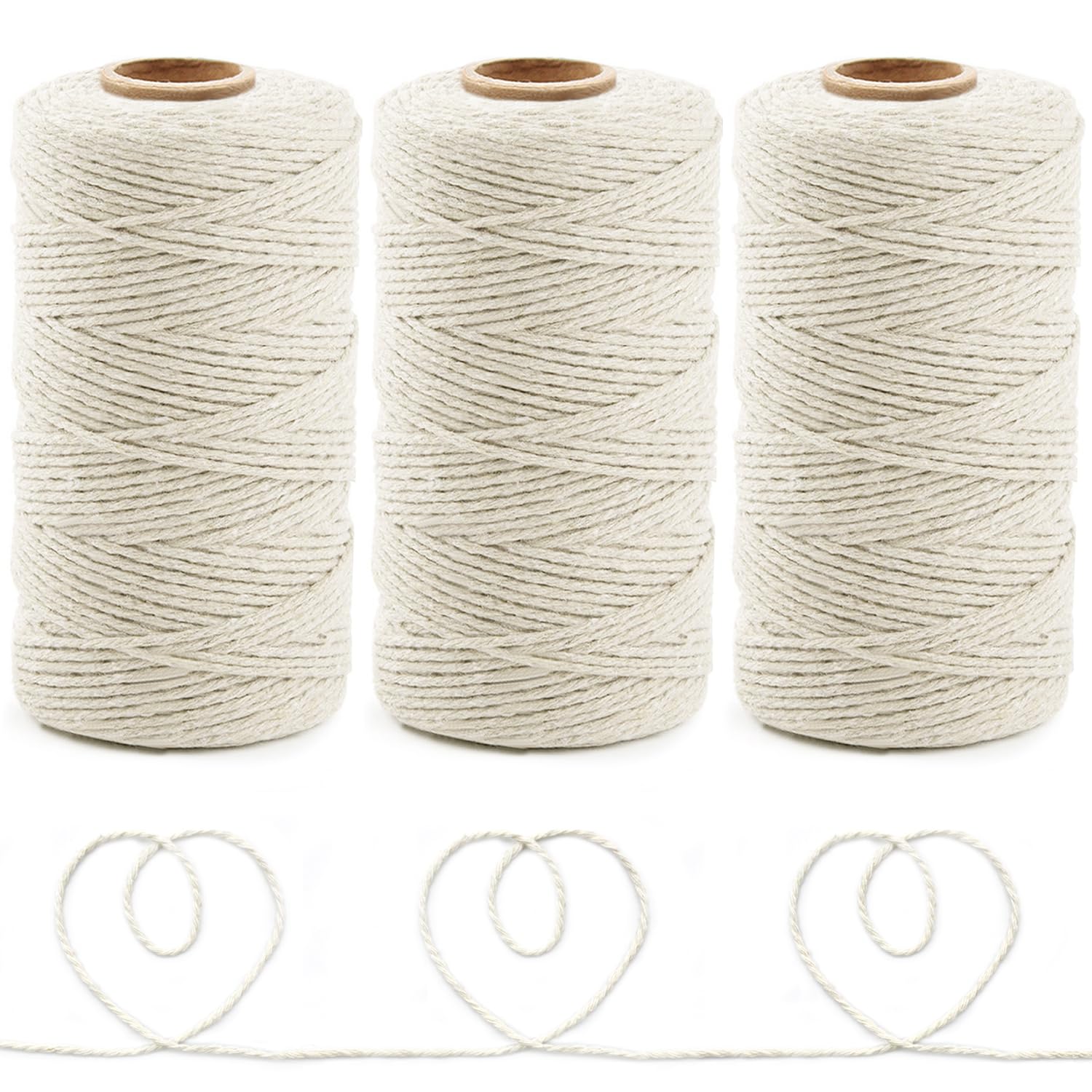 Amazon.com: Anvin 984 Feet Cotton Twine Natural Jute Twine Packing ...