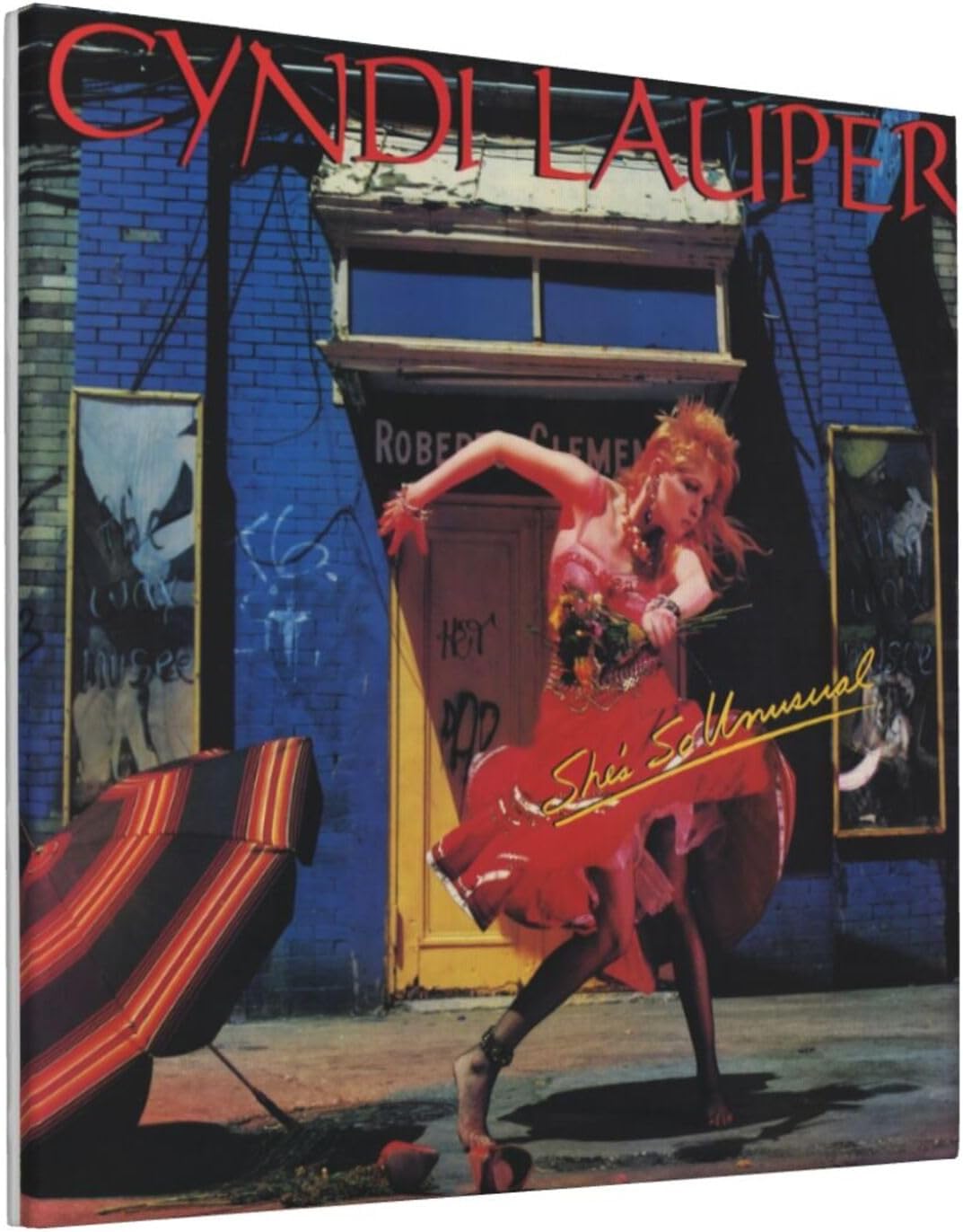 Amazon.com: NEWCREATEES Wall Art Print Cyndi Singer Lauper 12x12 In ...