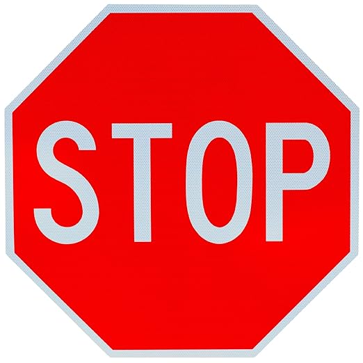 Stoppschild StraÃŸenschild 18x18 Ein echtes Schild. 10 Jahre von 3M bei ...